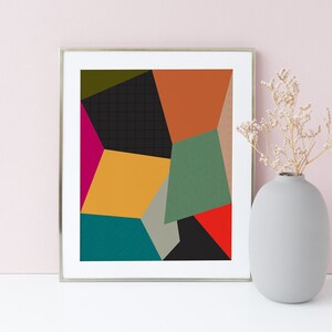 Wall Art, Geometric Print, Wall Art Print, Abstract Print, Geometric ...