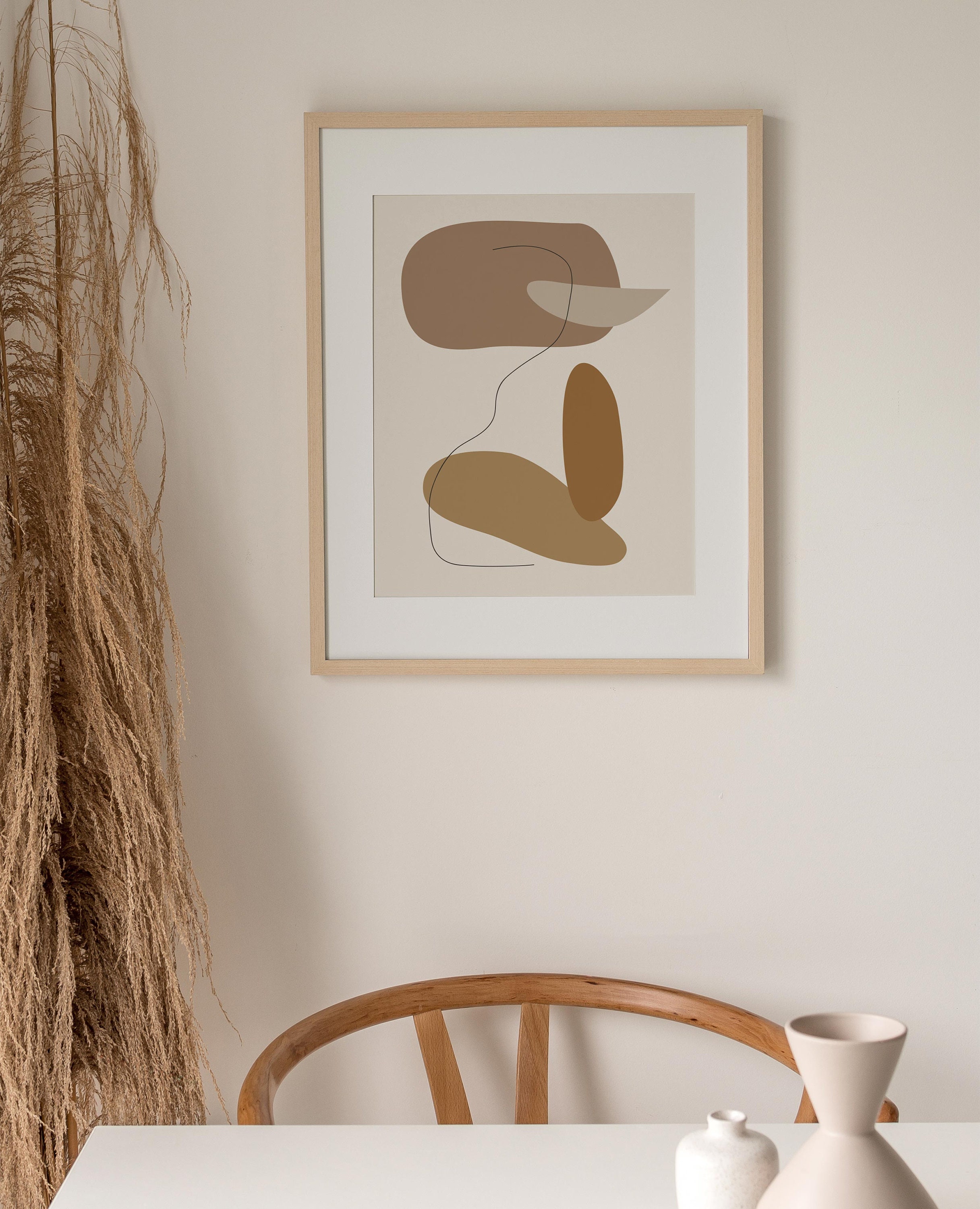 Abstract Print, Neutral Print, Beige Wall Art, Prints, Art Print, Beige ...