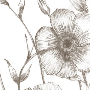 Grey Wall Art, Flower Prints, Grey Prints, Wall Art Set, Set of 3 ...