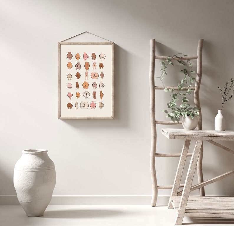 Bum Print Wall Art Print Bathroom Print Funny Gift Body - Etsy UK