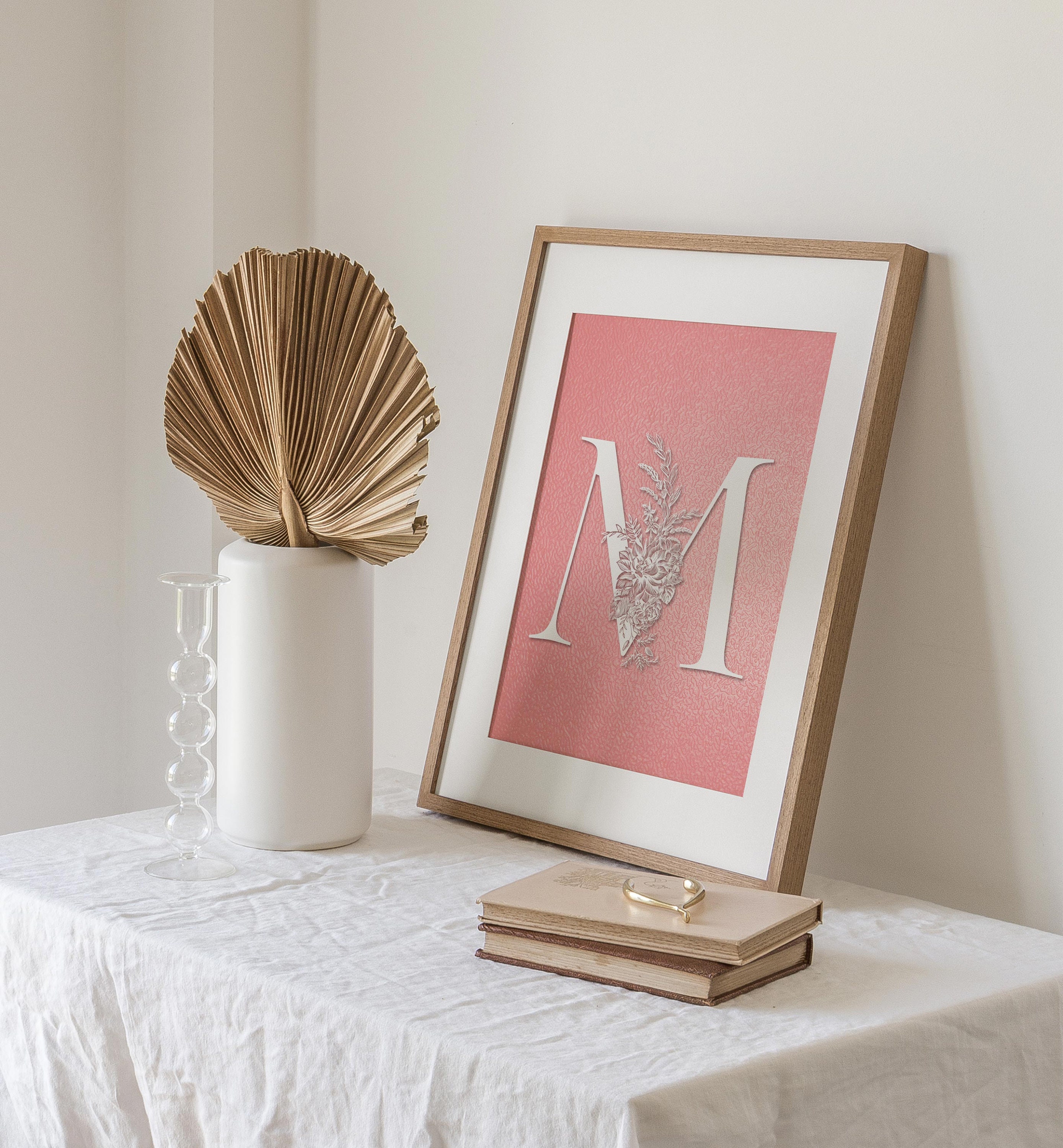 Initial Print Initial Wall Art Wall Art Print Letter Print - Etsy UK