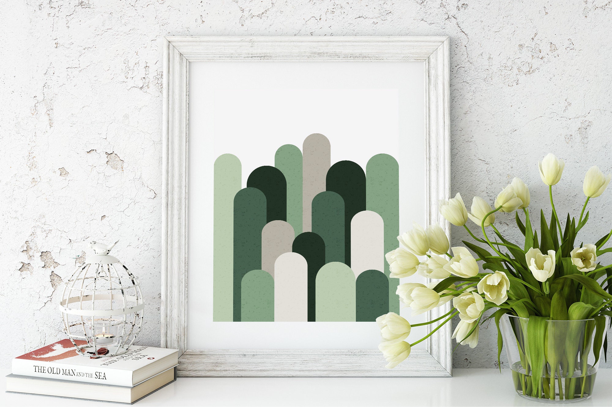 Green Print Art Print Green Wall Art Green Modern Print - Etsy