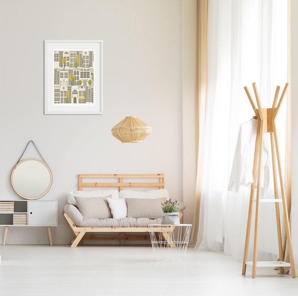 Houses Print Wall Art Prints Prints Houses Poster | Etsy