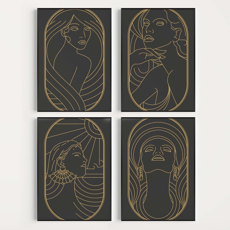 Art Deco Wall Decor - Etsy