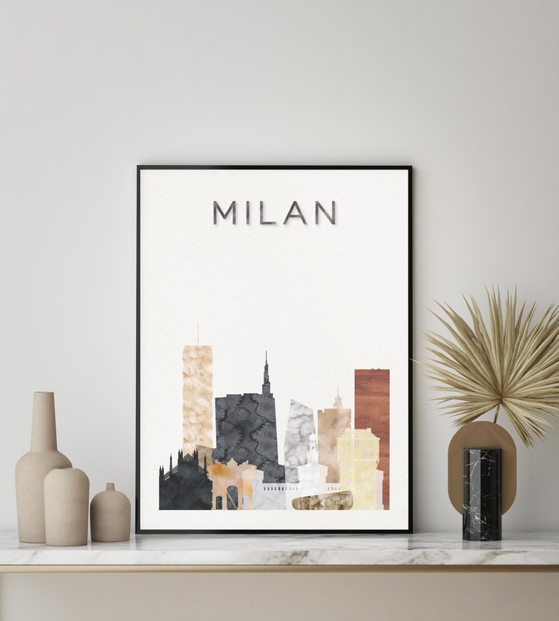 Wall Art Milan Print Art Print Travel Print Travel Poster - Etsy UK