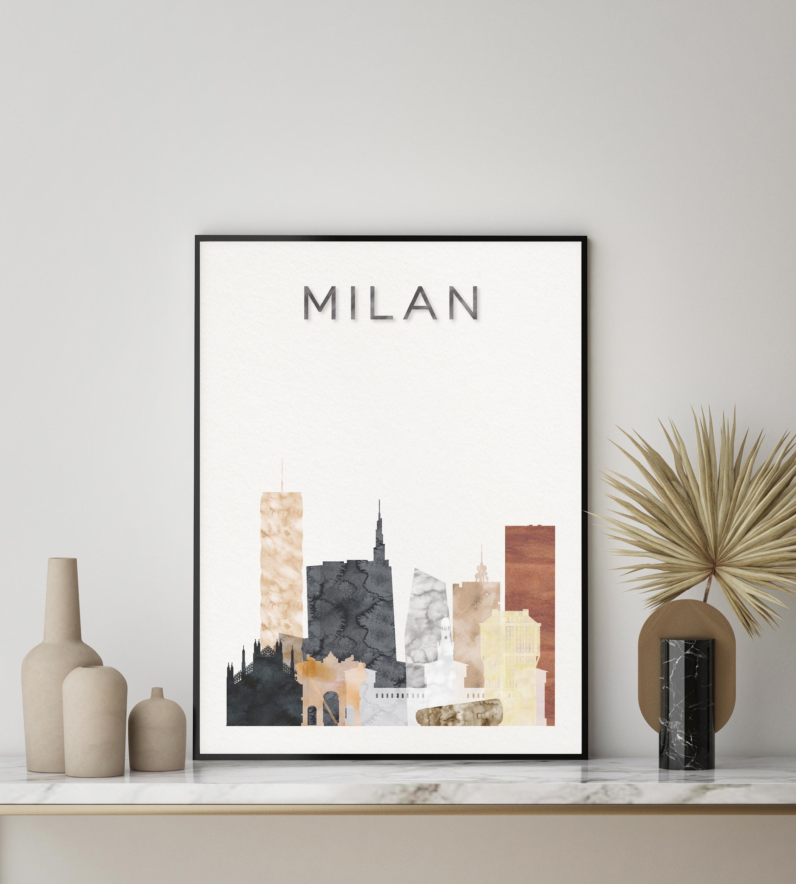Wall Art, Milan Print, Art Print, Travel Print, Travel Poster, Milan ...