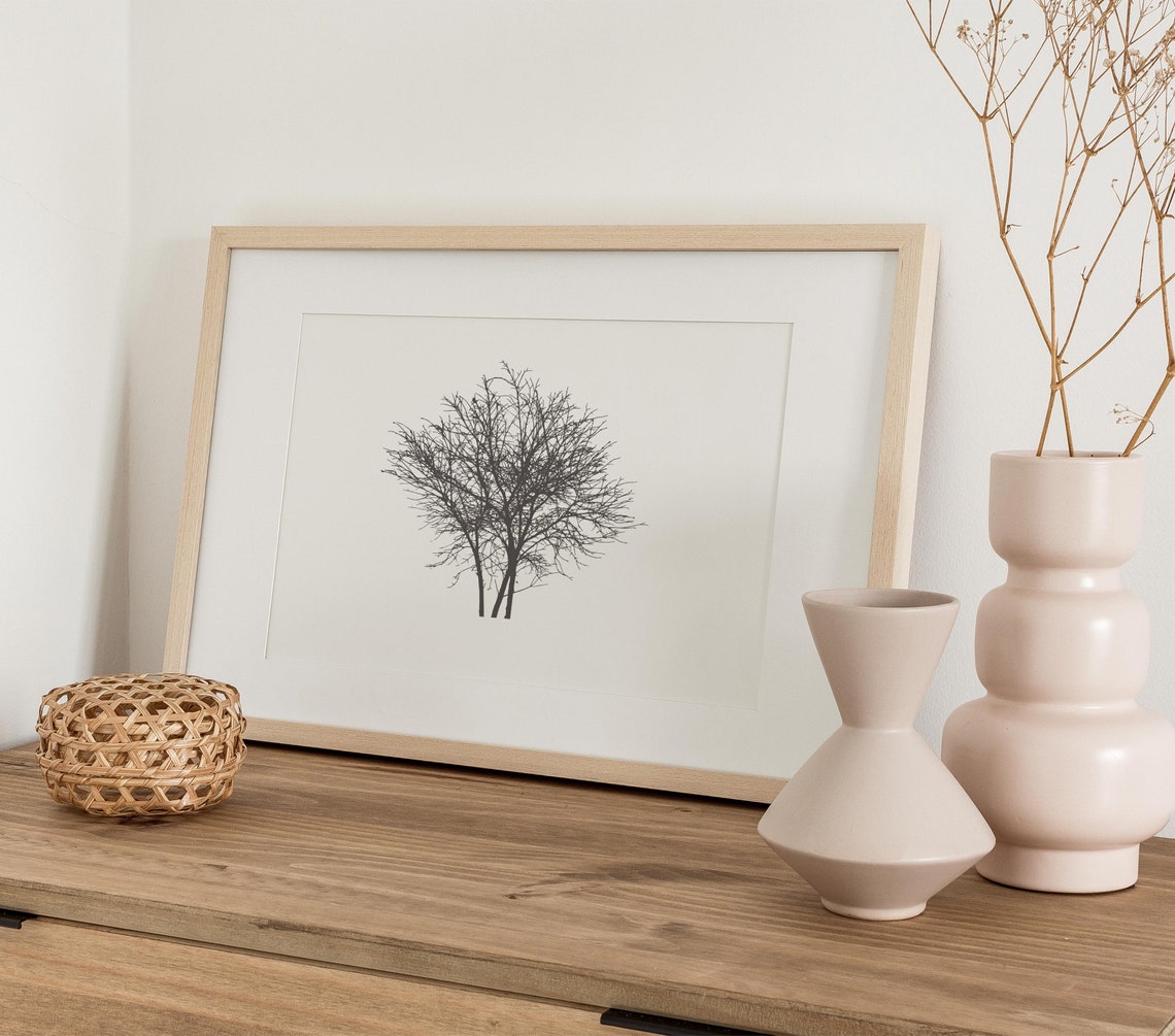 Set of Prints, Black and White, Tree Print Set, Wall Art, Print Set ...