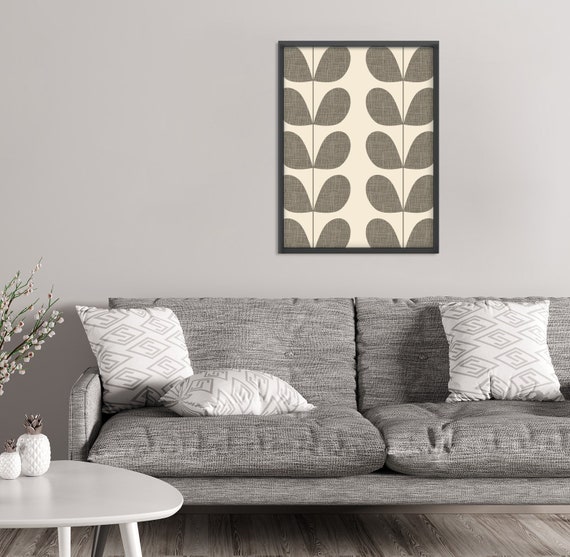 Grey Print Wall Art Print Minimalist Print Grey Wall Art | Etsy