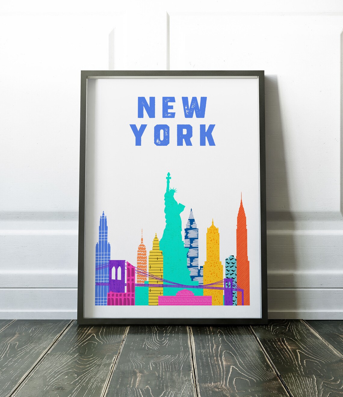 New York Print Wall Art New York Art Print Travel Print - Etsy UK