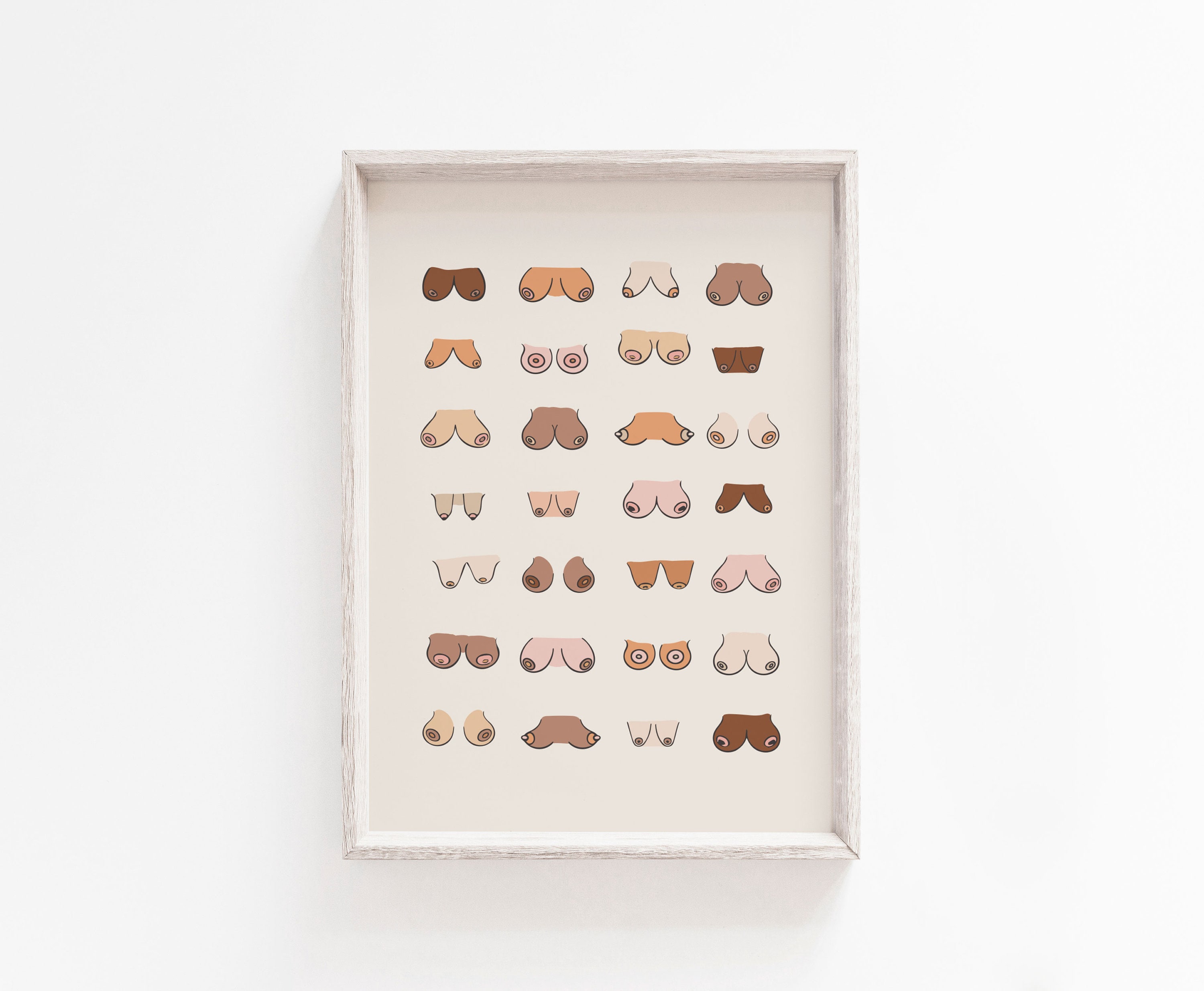 Set of Prints, Bum Print, Boobs Print, Bathroom Print, Body Positivity ...