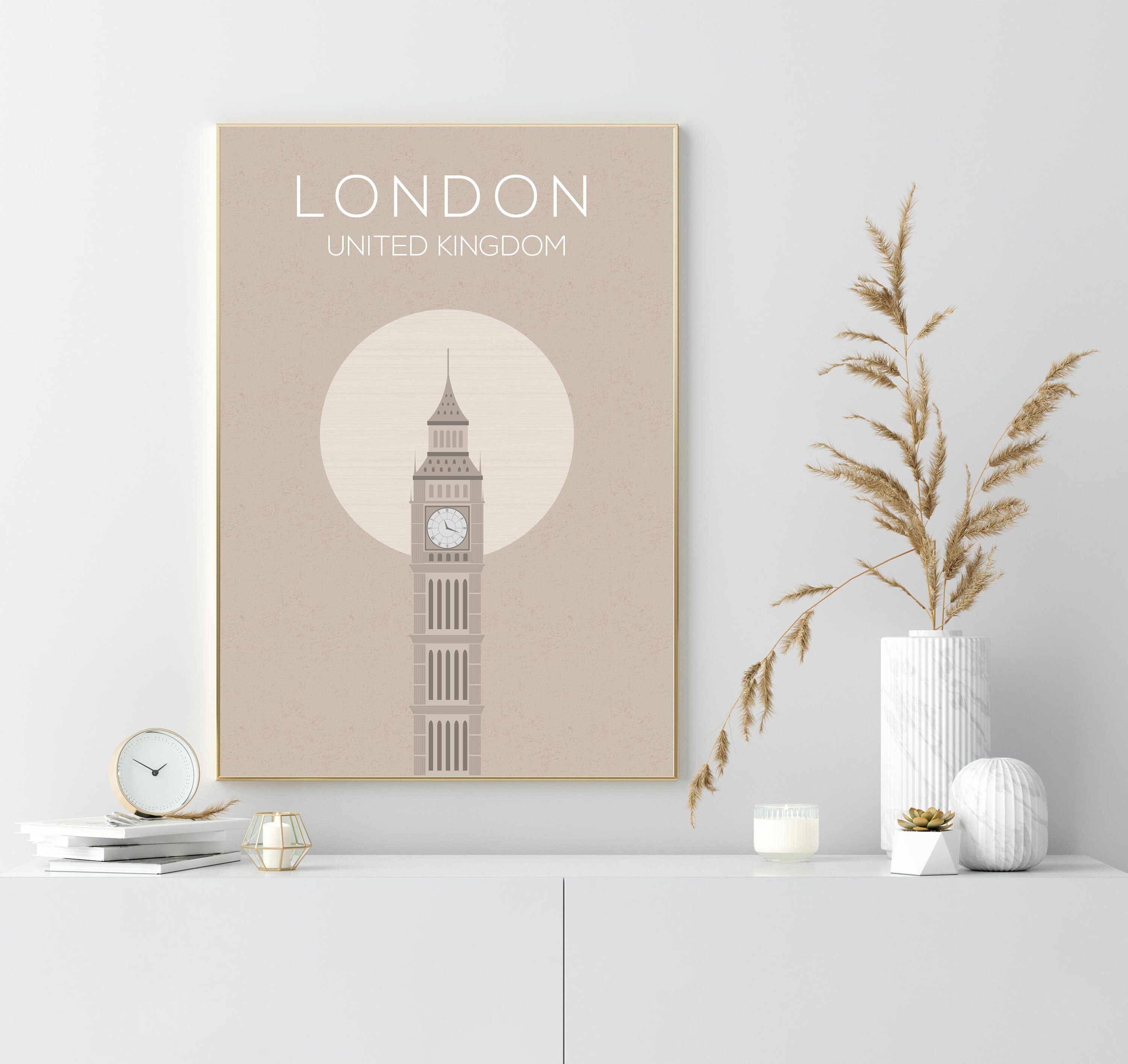 Set of Prints Travel Posters Wall Art Prints London Wall | Etsy