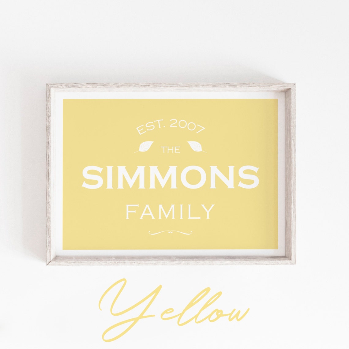 Family Print Family Name Print Family Gift Custom Made | Etsy