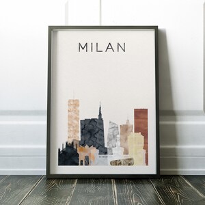 Wall Art, Milan Print, Art Print, Travel Print, Travel Poster, Milan ...