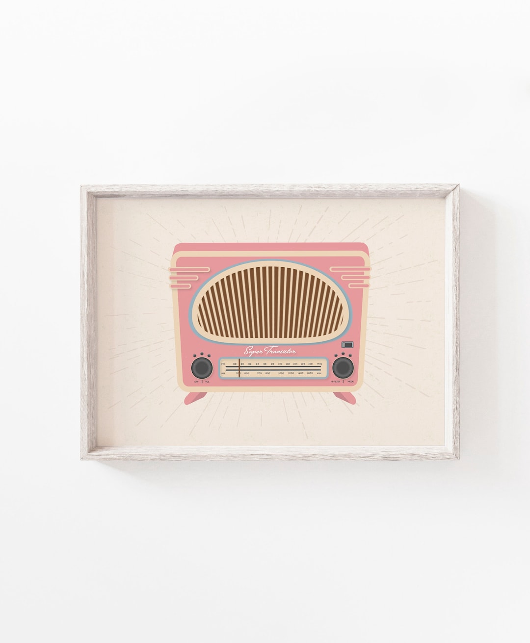 Wall Art, Retro Print, Retro Radio Print, Retro Wall Art, Prints ...