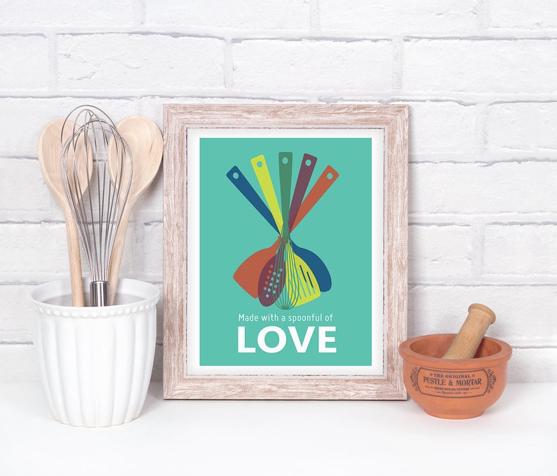 Kitchen Print Wall Art Kitchen Wall Art Prints Wall Decor | Etsy