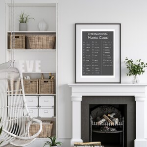 Morse Code Print, Morse Code Poster, Wall Art Print, Wall Art, Morse ...