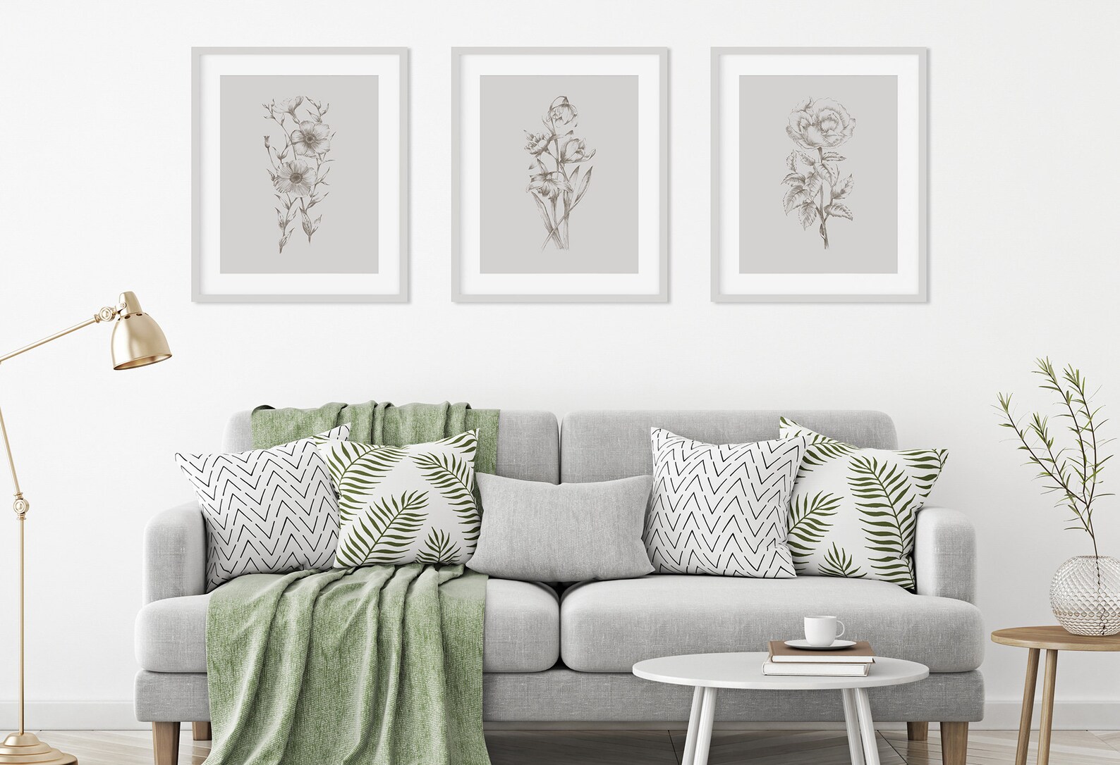 Set of Prints Grey Print Set Wall Art Set Grey Prints | Etsy