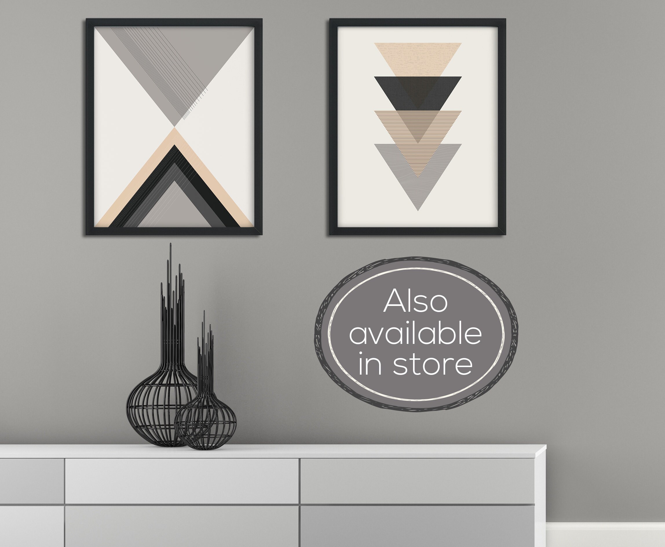 Wall Art Prints Geometric Wall Art Geometric Print | Etsy