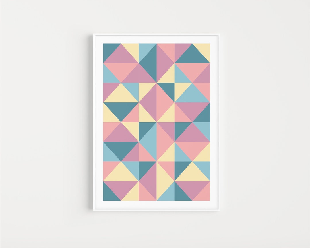 Geometric Wall Art, Geometric Print, Wall Art Print, Minimalist Print ...