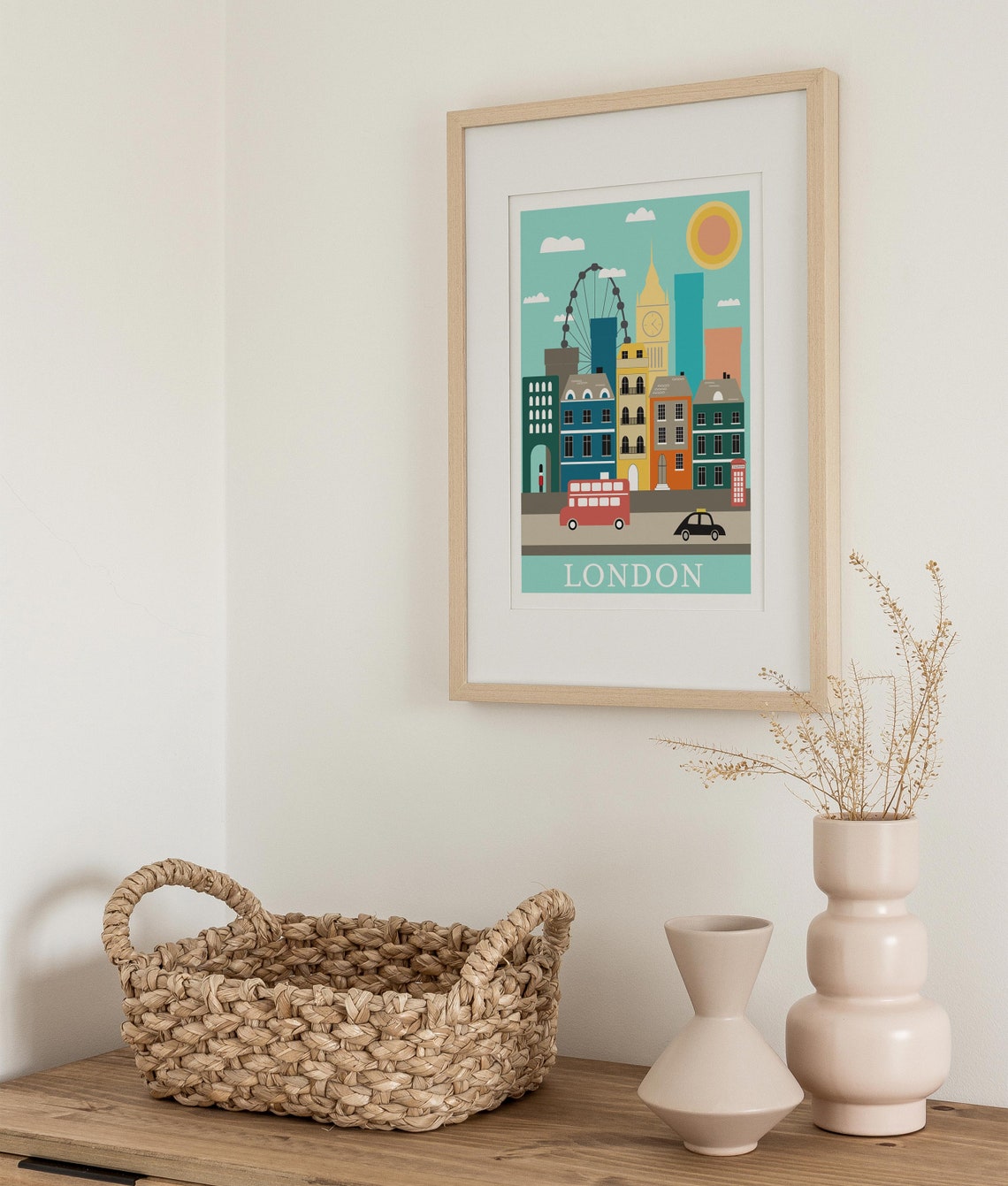 Wall Art Prints, London Poster, London Wall Art, Minimalist Travel ...