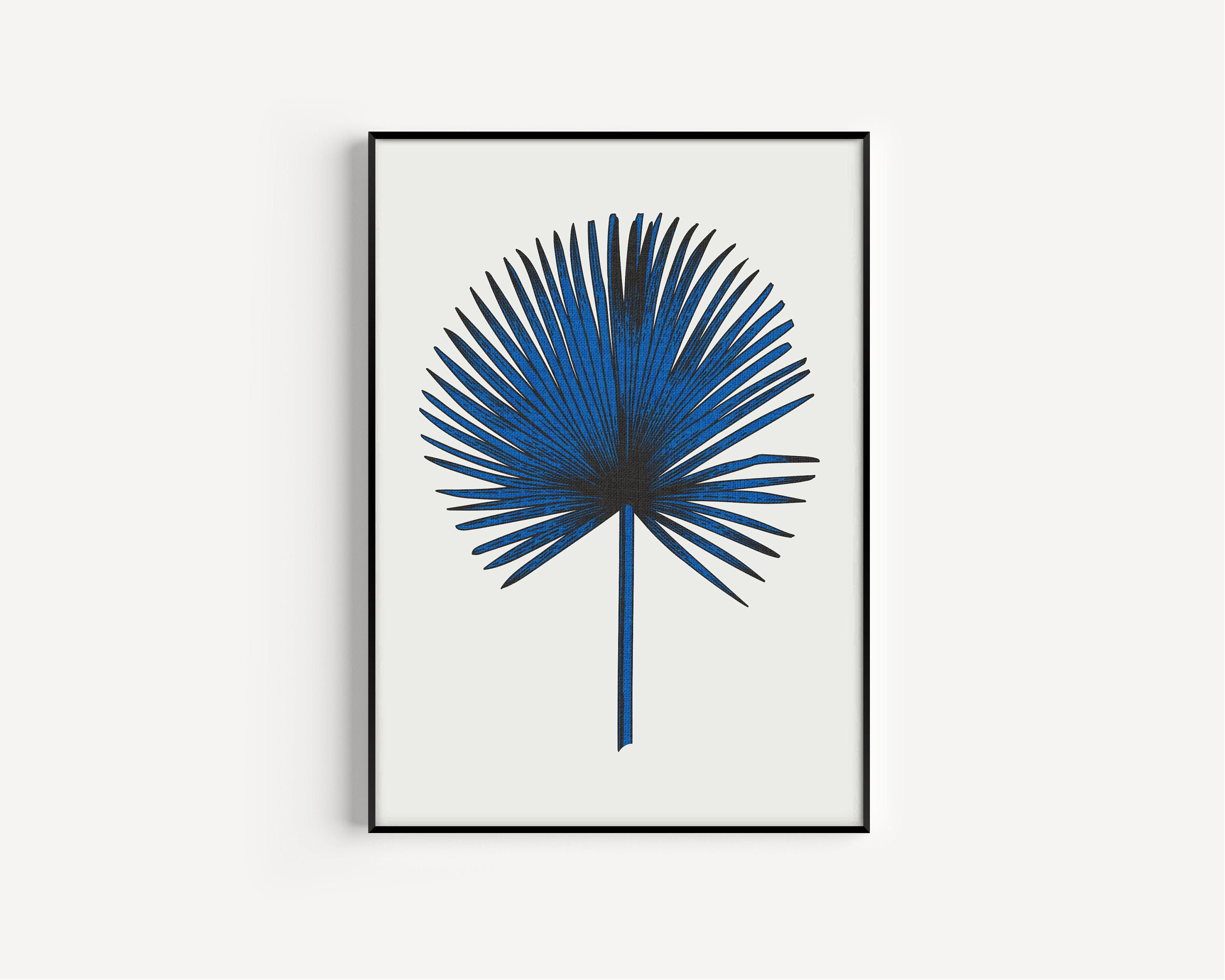 Blue Print, Wall Art, Botanical Print, Blue Wall Art, Botanical Poster ...