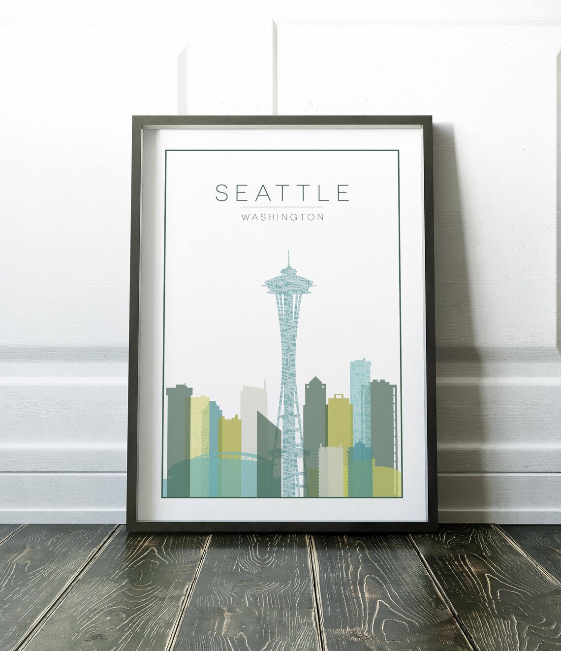 Wall Art Prints Seattle Poster Seattle Wall Art Washington - Etsy UK