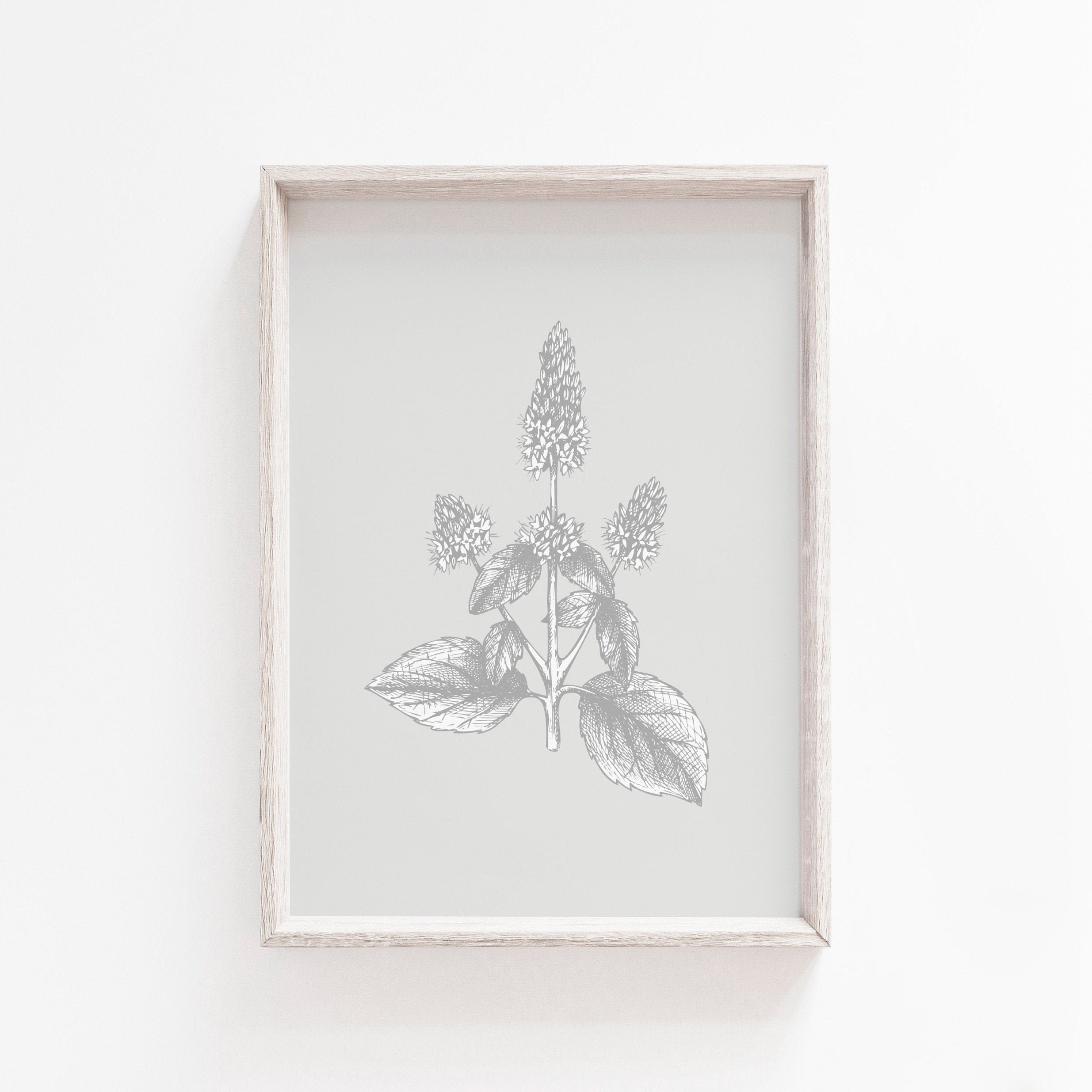 Grey Prints, Set of Prints, Grey, Wall Art, Prints, Flower, Art Work ...