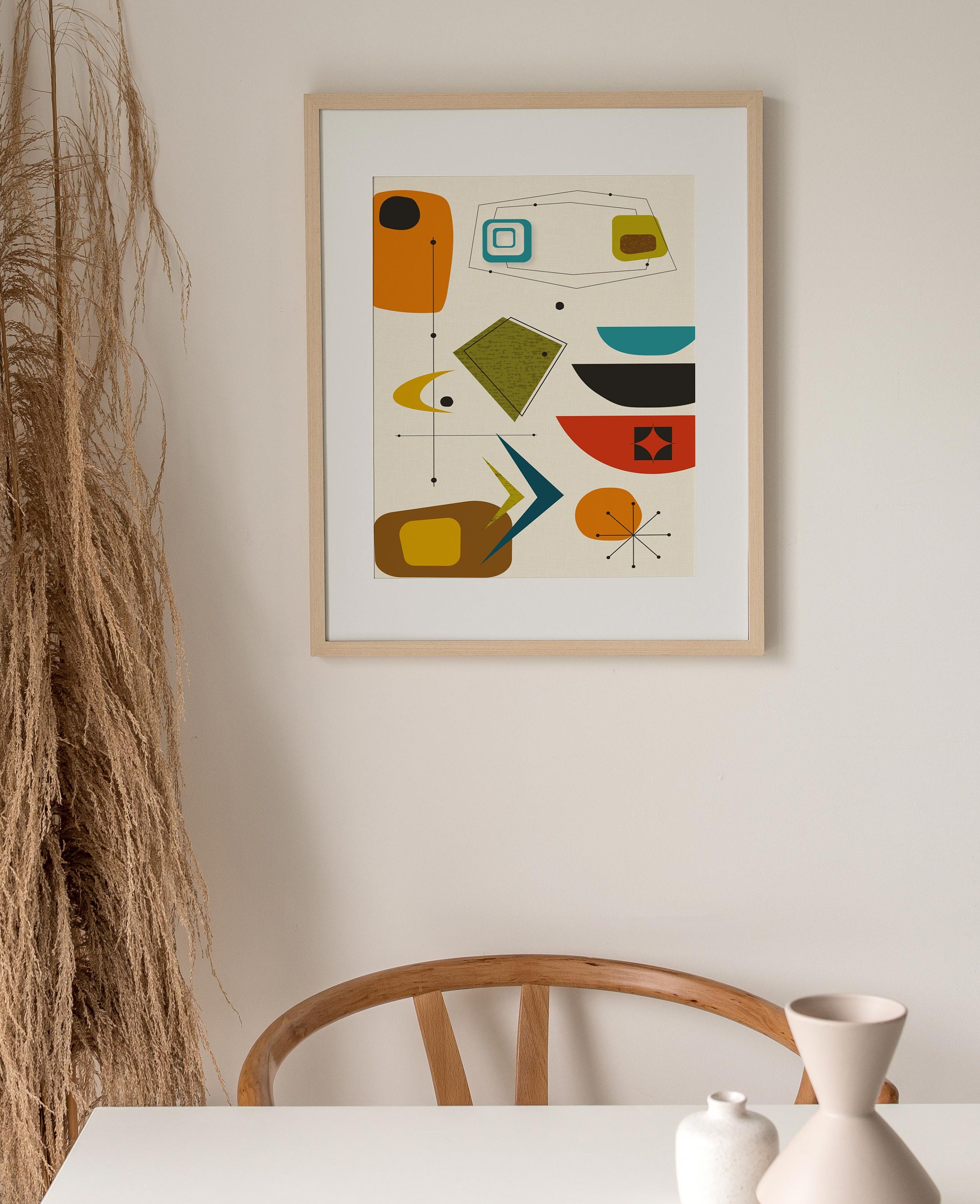 Wall Art Mid Century Retro Prints Mid Century Modern | Etsy