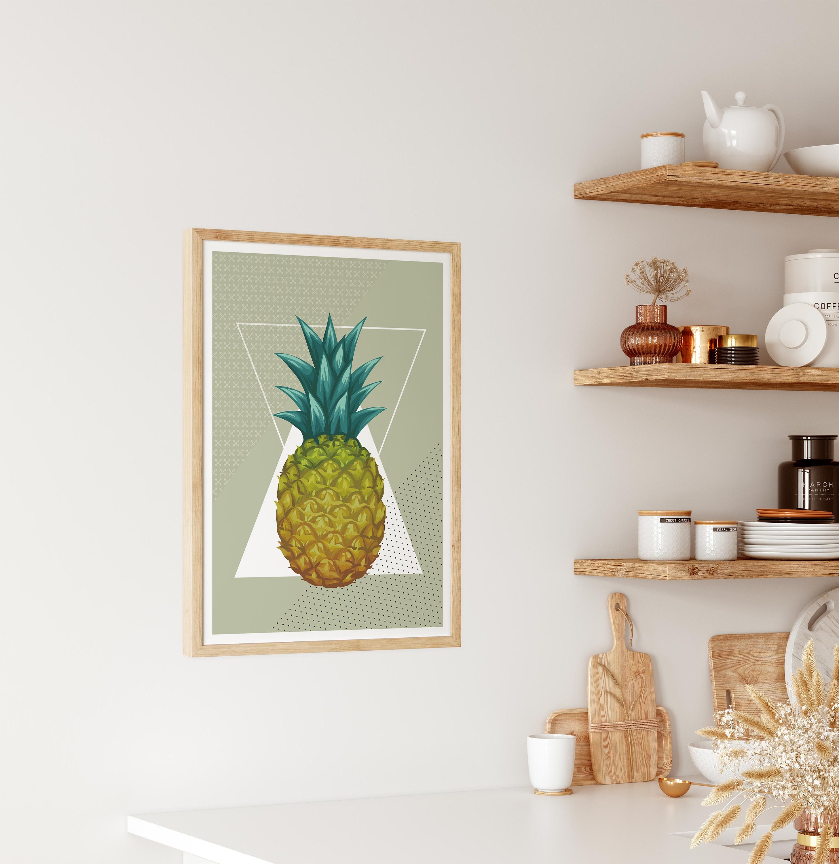 Wall Art Print, Wall Art, Pineapple Wall Art, Pineapple Print ...