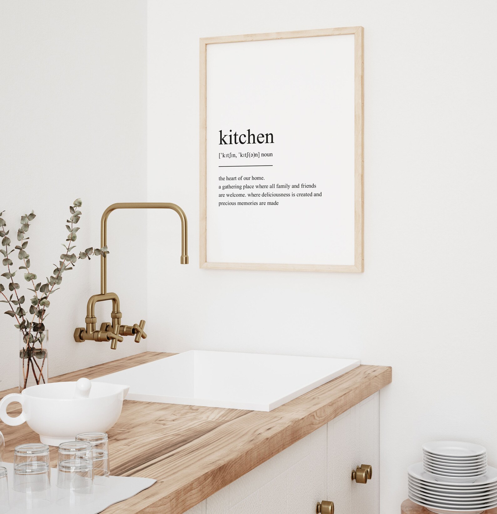 Kitchen Print Kitchen Definition Print Wall Art Print Quote - Etsy