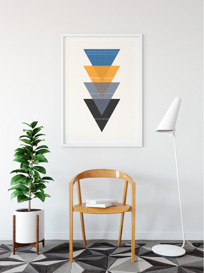 Geometric Wall Art Prints Wall Art Print Geometric Print | Etsy