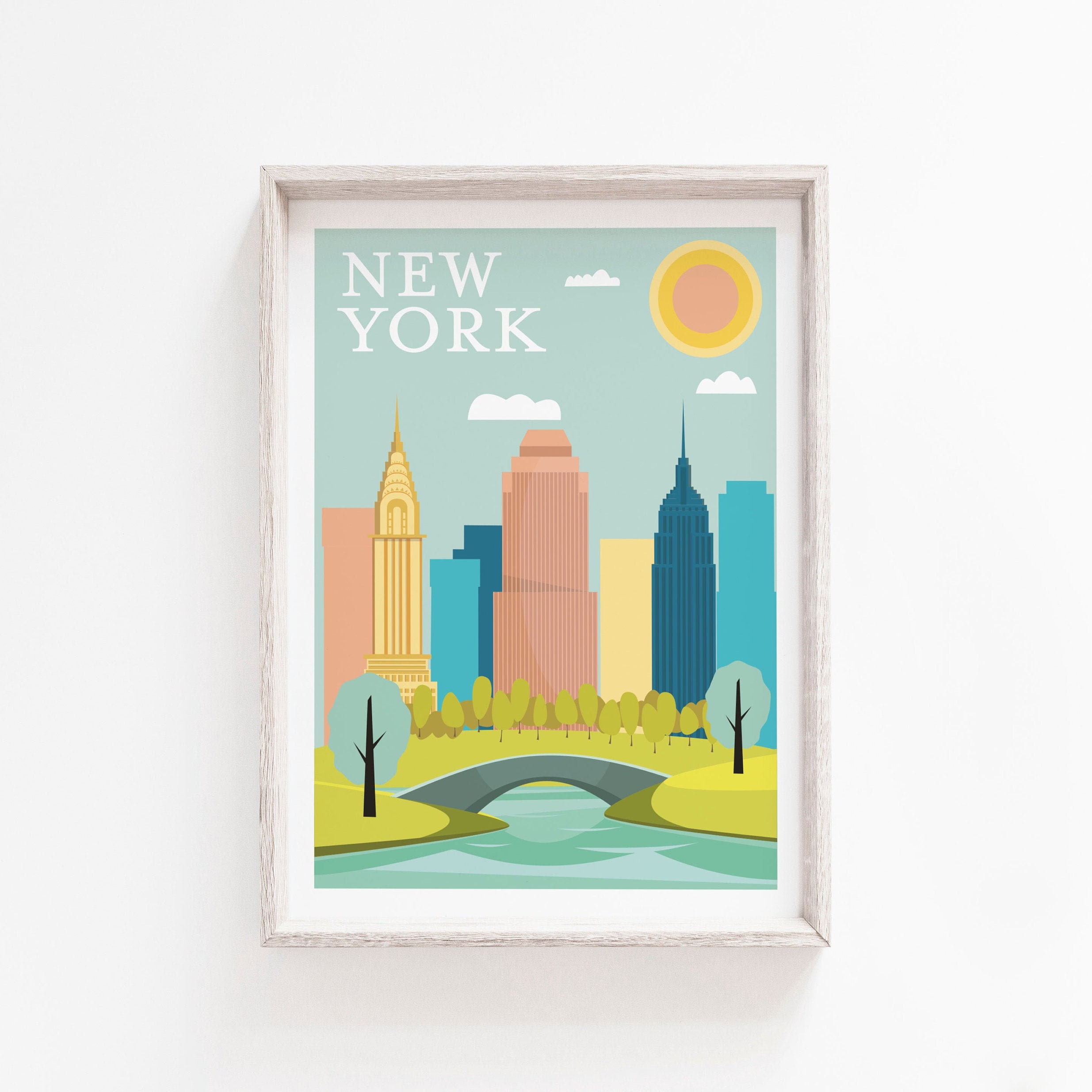 Wall Art New York Poster New York Print Wall Art Print - Etsy