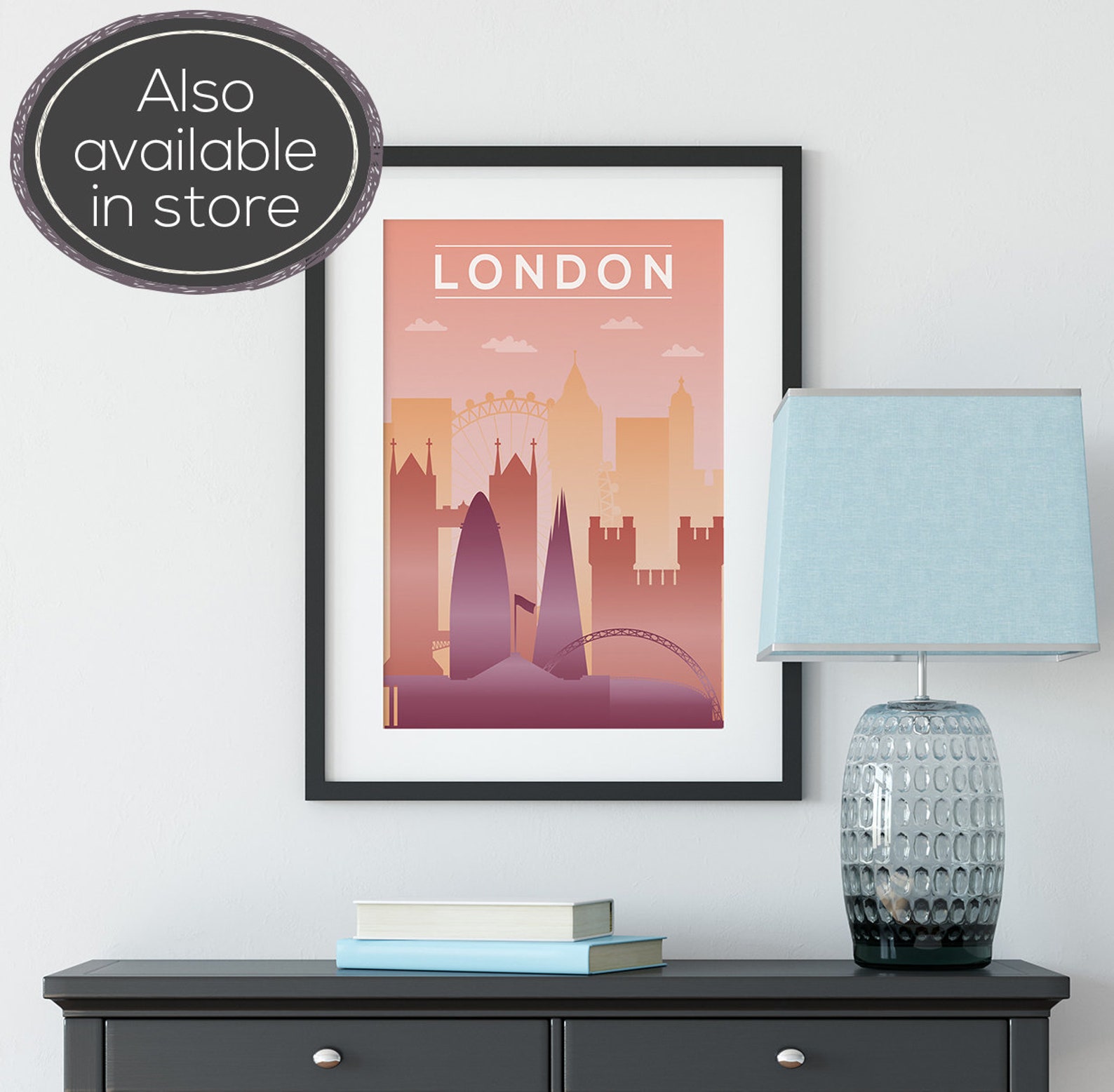 London Print, London Poster, Art Print, Wall Art, Travel Print, London ...