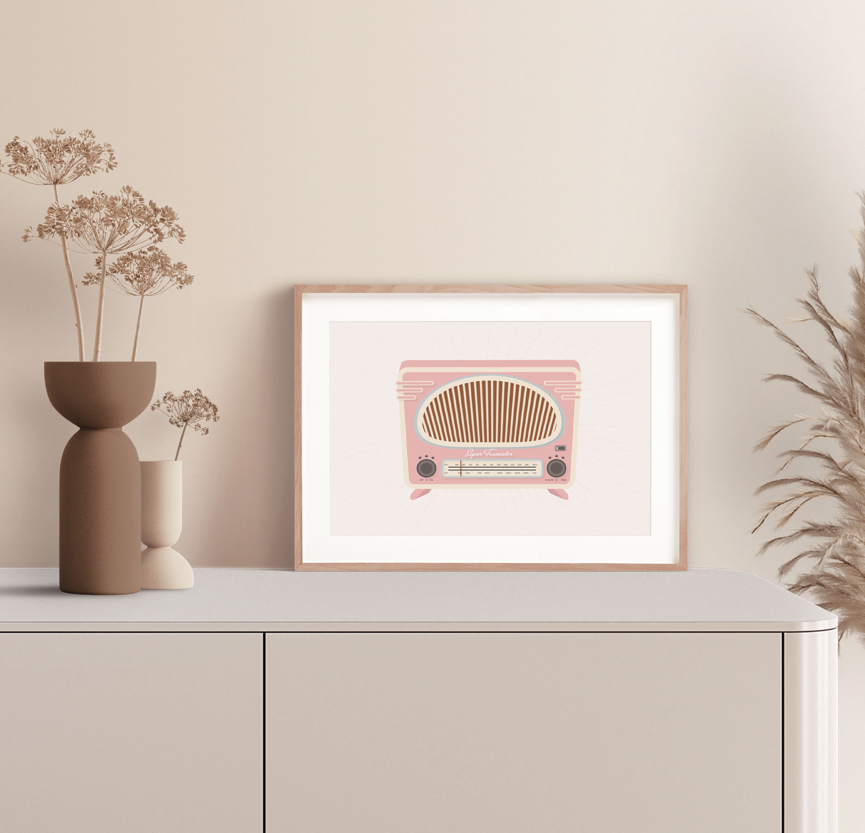 Wall Art Retro Print Retro Radio Print Retro Wall Art - Etsy UK