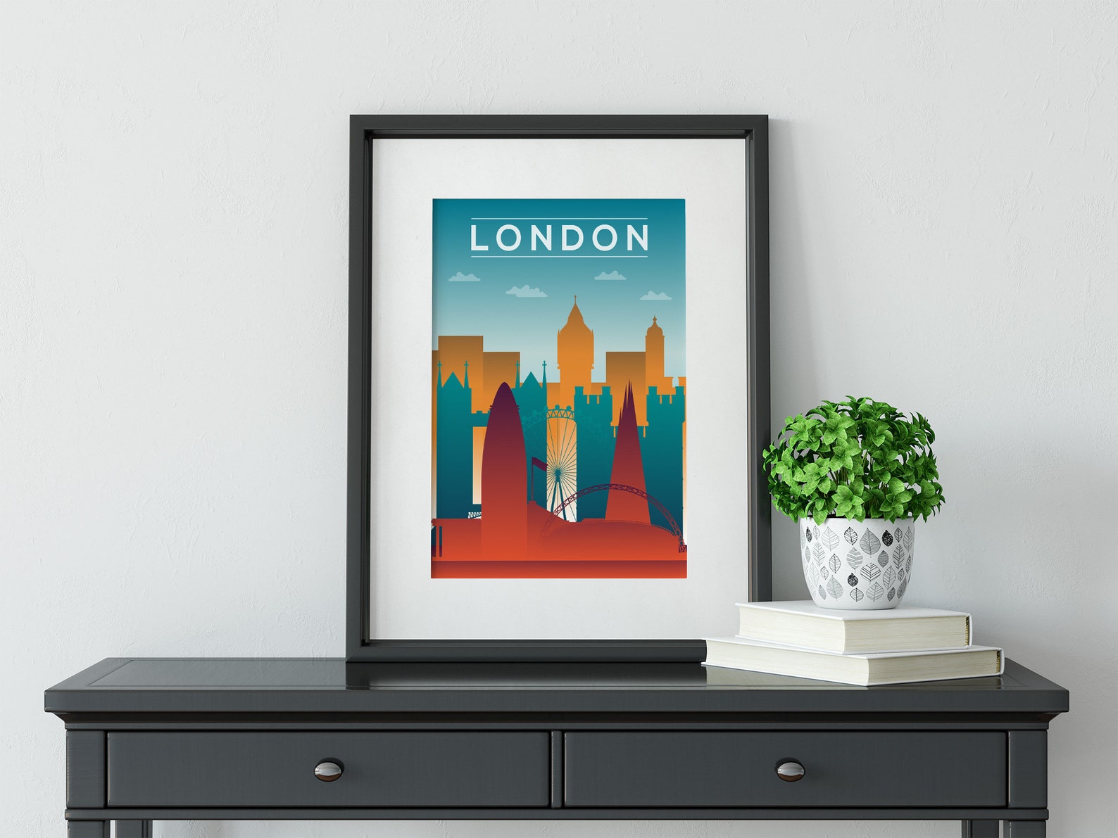 London Print London Poster Art Print Wall Art Travel - Etsy UK