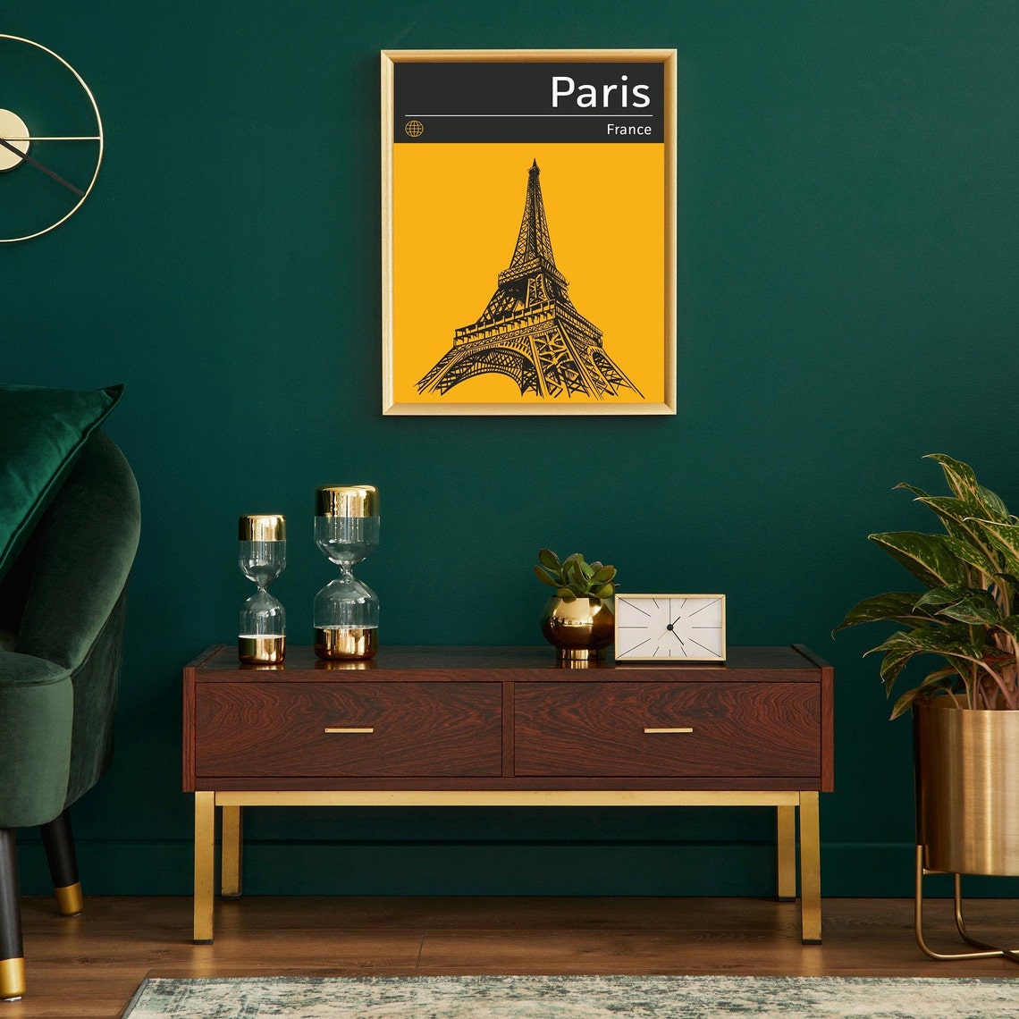 Paris Poster, Travel Print, Wall Art, Modern City Poster, Modern Travel ...
