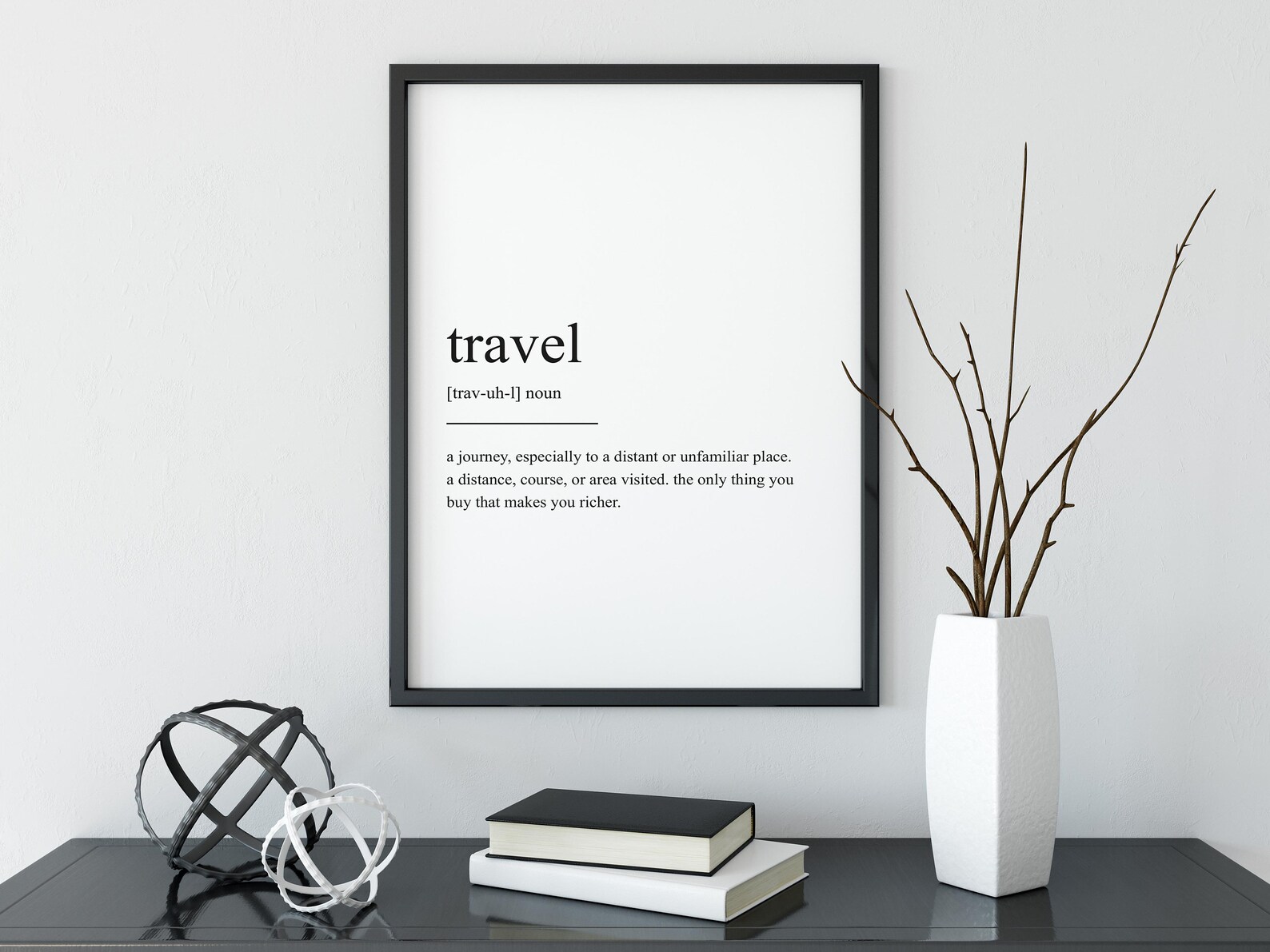 Travel Definition Print, Wall Art Prints, Quote Print, Wall Decor ...
