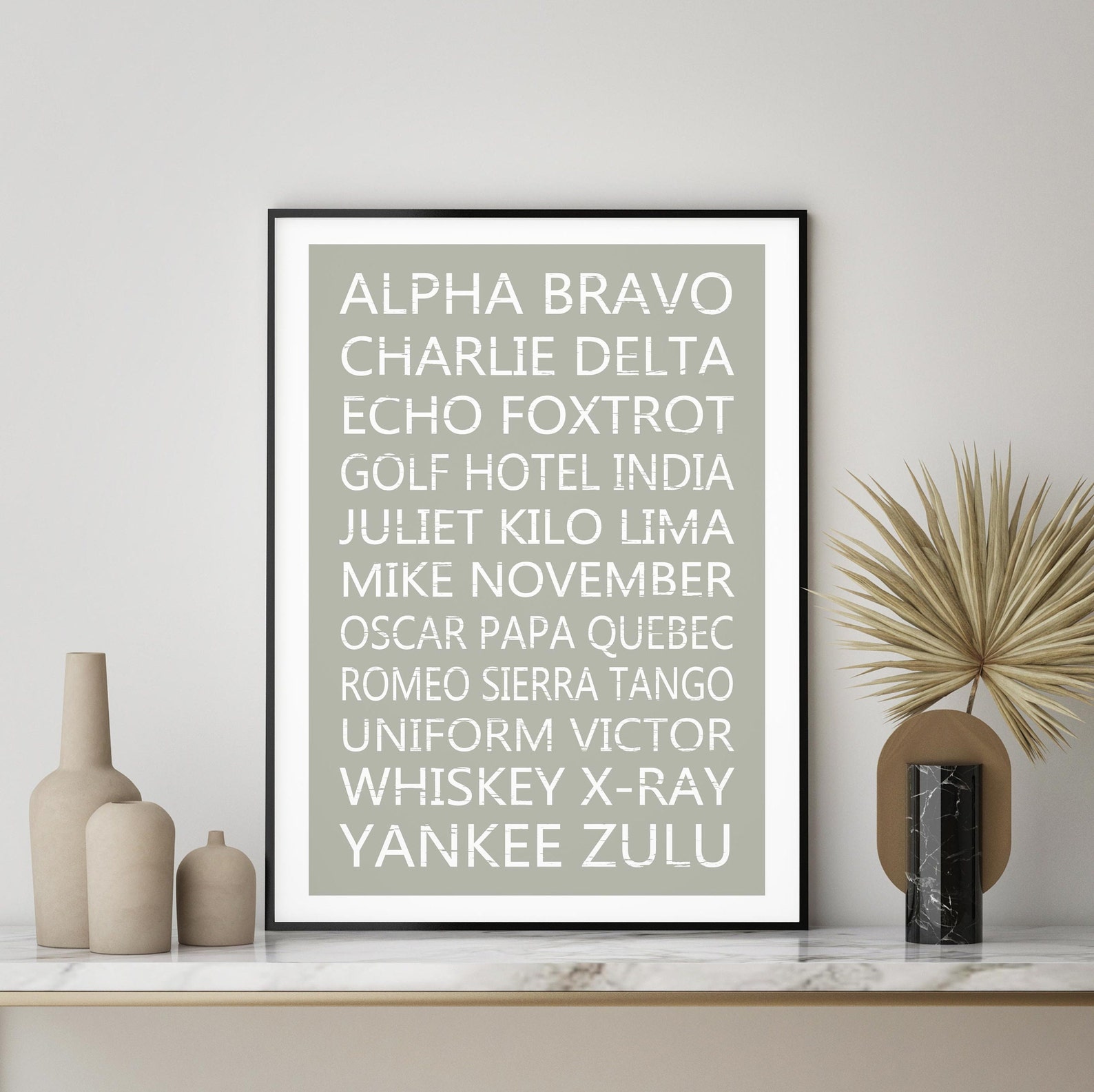 Phonetic Alphabet Print, Phonetic Alphabet Wall Art, Wall Art Print ...
