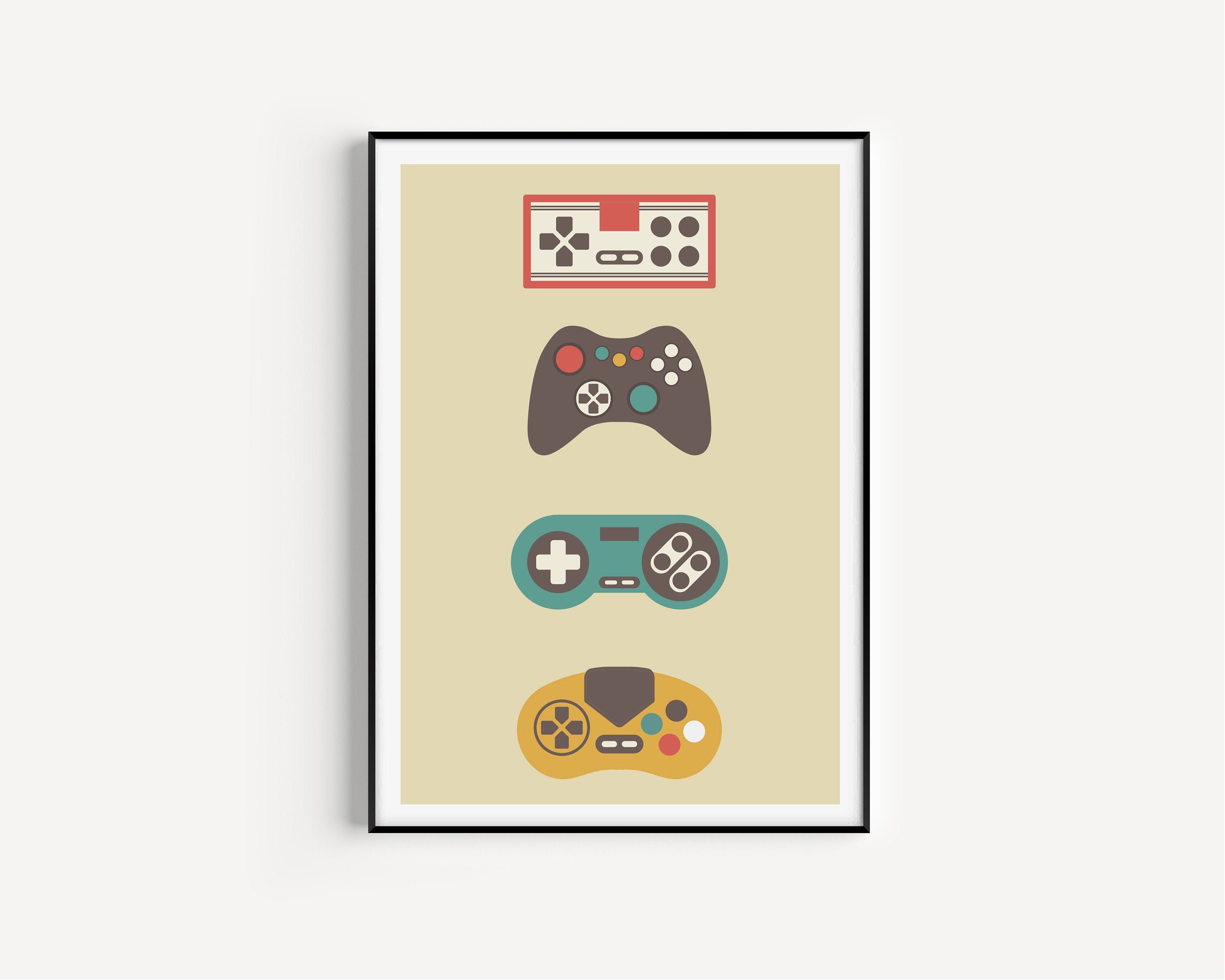 Gamer Print Wall Art Retro Wall Art Retro Gamer Digital - Etsy