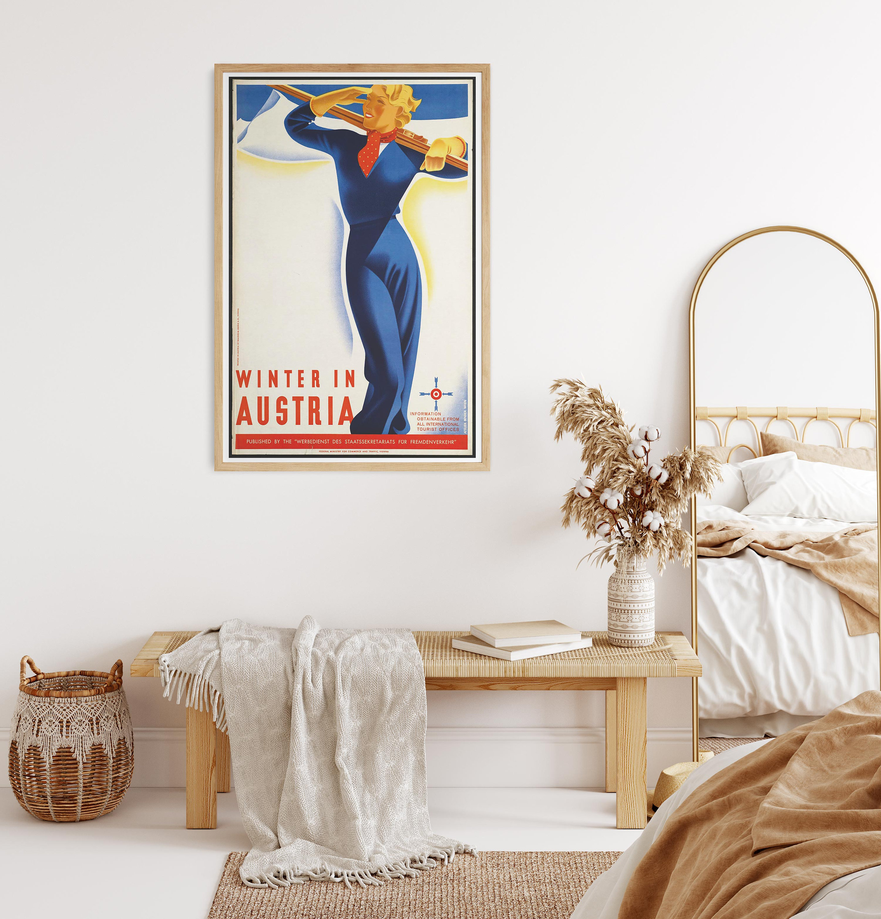 Austria Poster Austria Print Wall Art Prints Skiing Print - Etsy