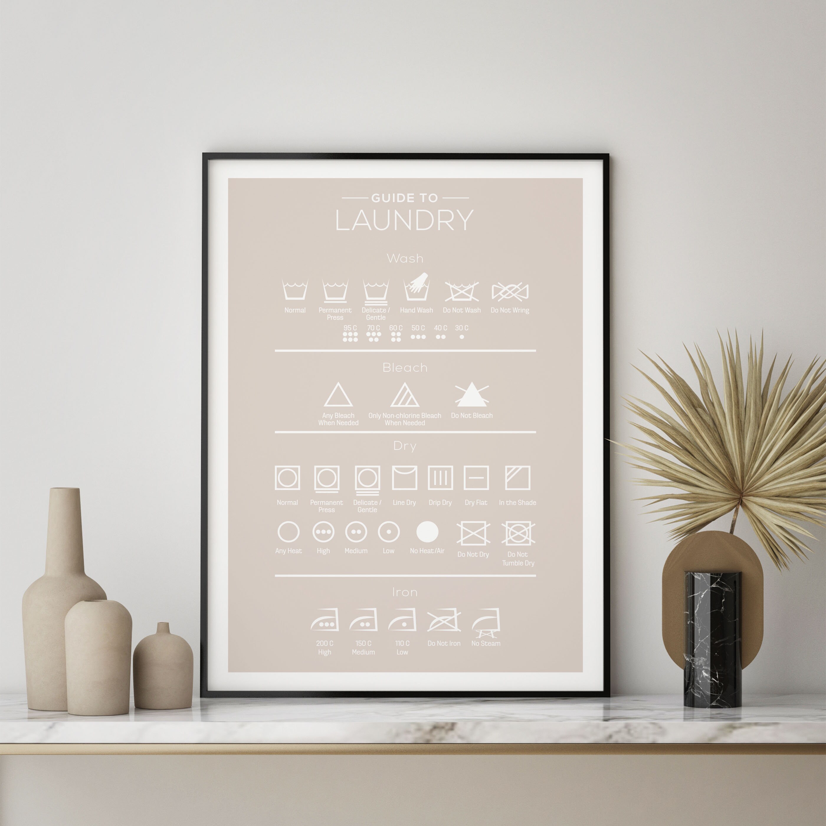 Laundry Print, Neutral Laundry, Sign, Laundry Sign, Laundry Room Print ...