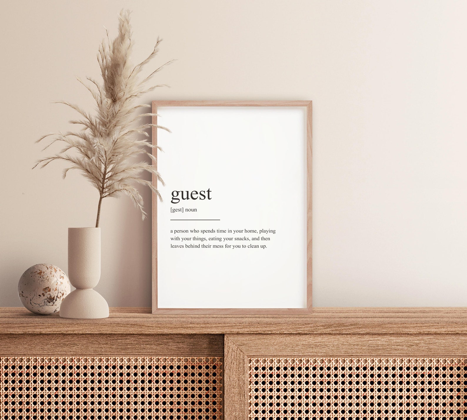 Guest Definition Prints, Wall Art Prints, Quote Print, Wall Decor ...