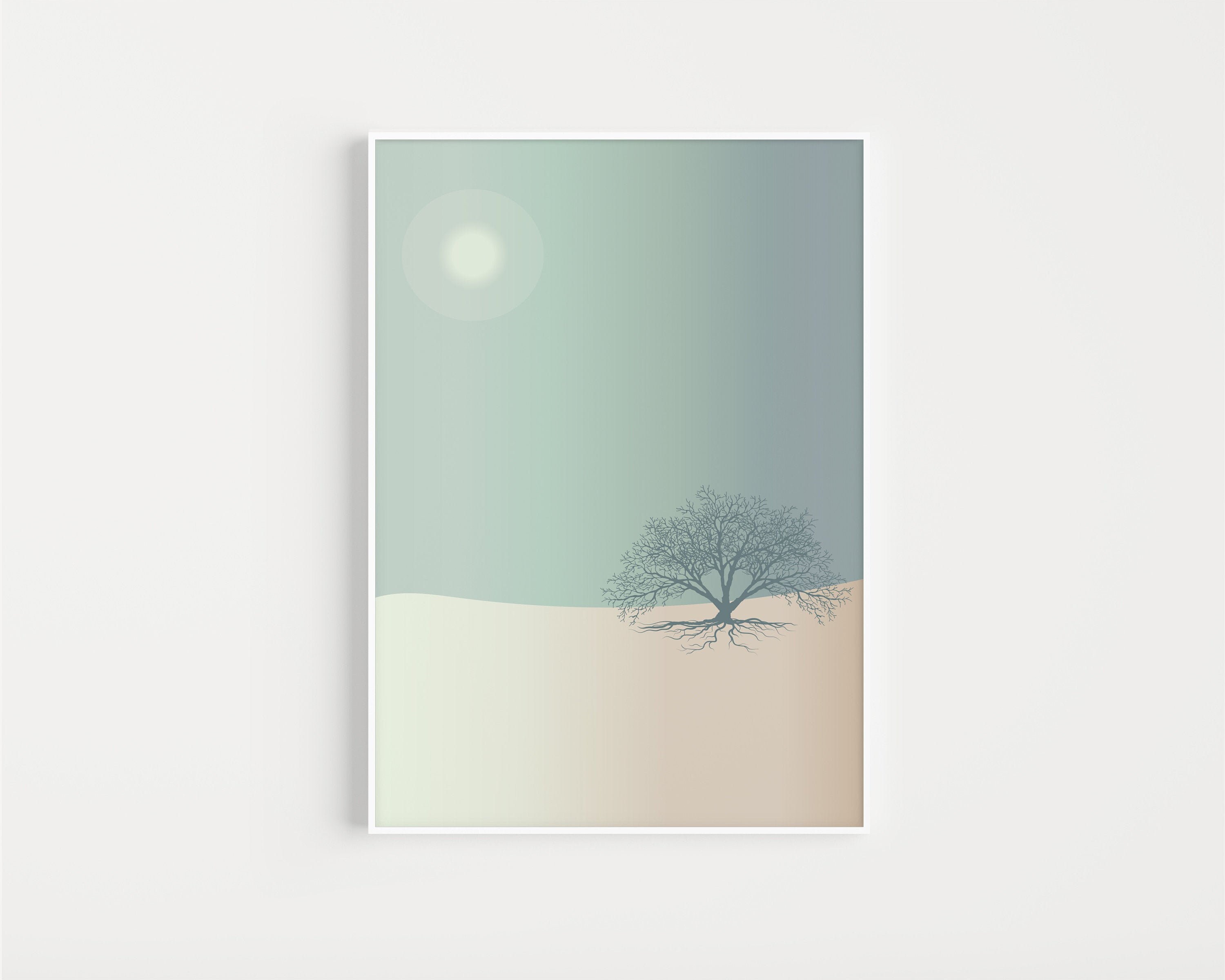 Tree Print Wall Art Print Minimalist Print Tree Wall Art | Etsy