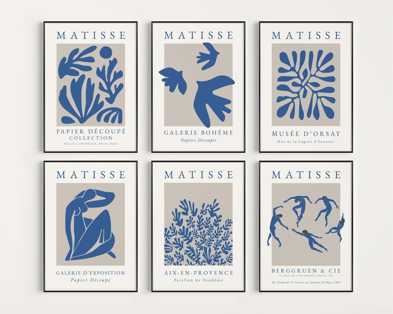 Bird Print, Blue Wall Art, Wall Art Print, Boho Print, Blue, Henri ...