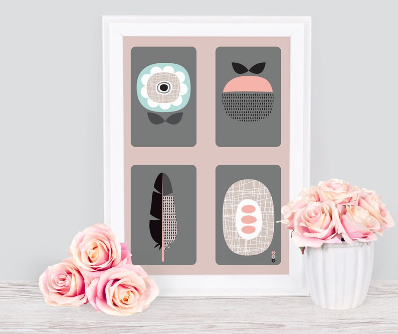 Scandinavian Print Wall Art Print Scandi Wall Art | Etsy