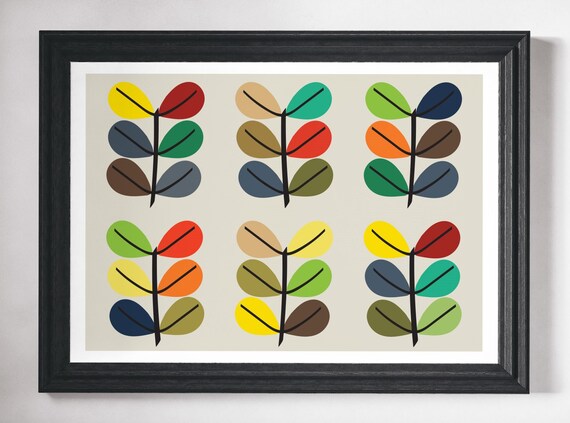 Mid Century Modern Wall Art Print Tree Wall Art | Etsy