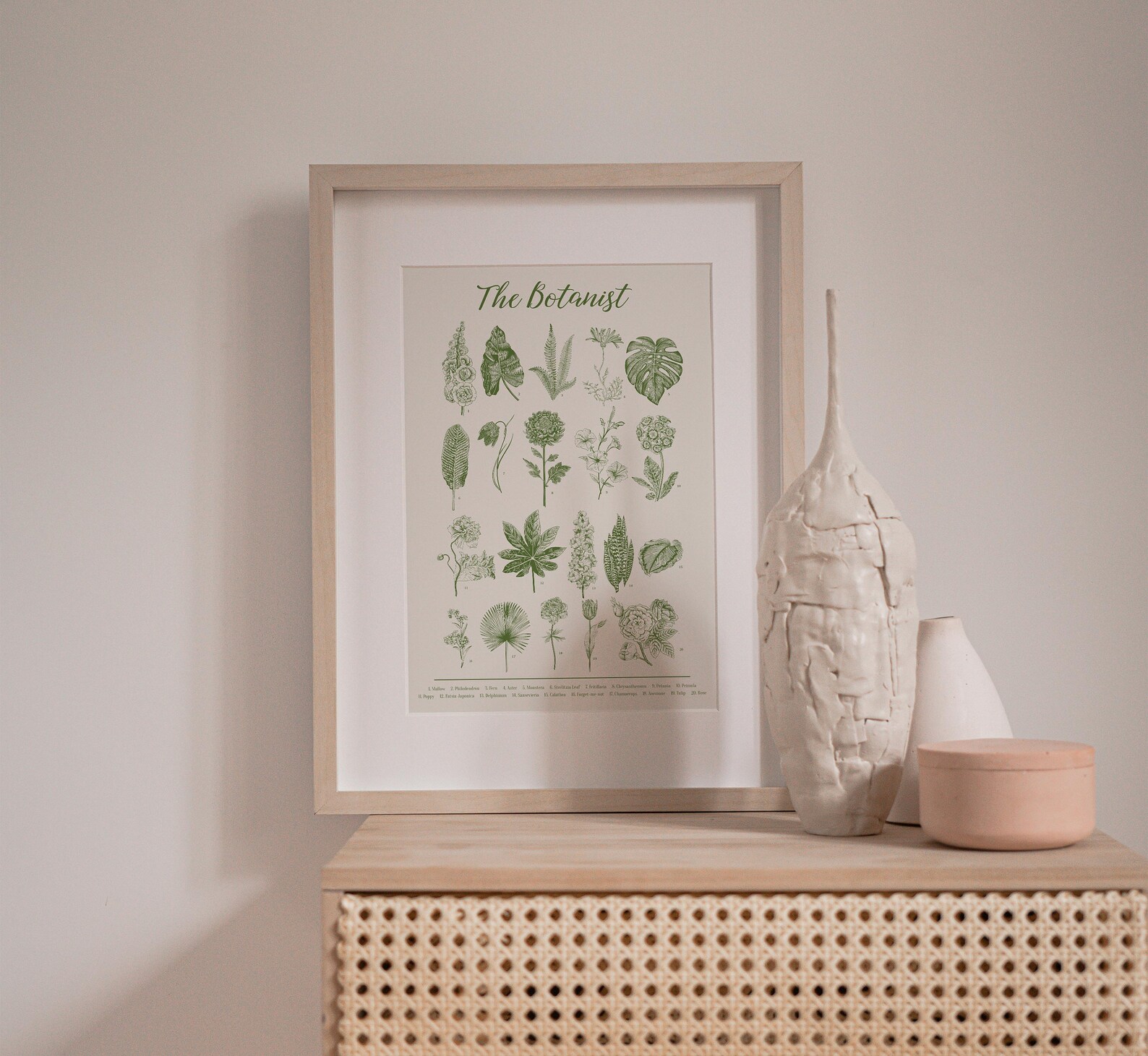 Wall Art Print Botanical Print Green Print Green Wall Art - Etsy UK