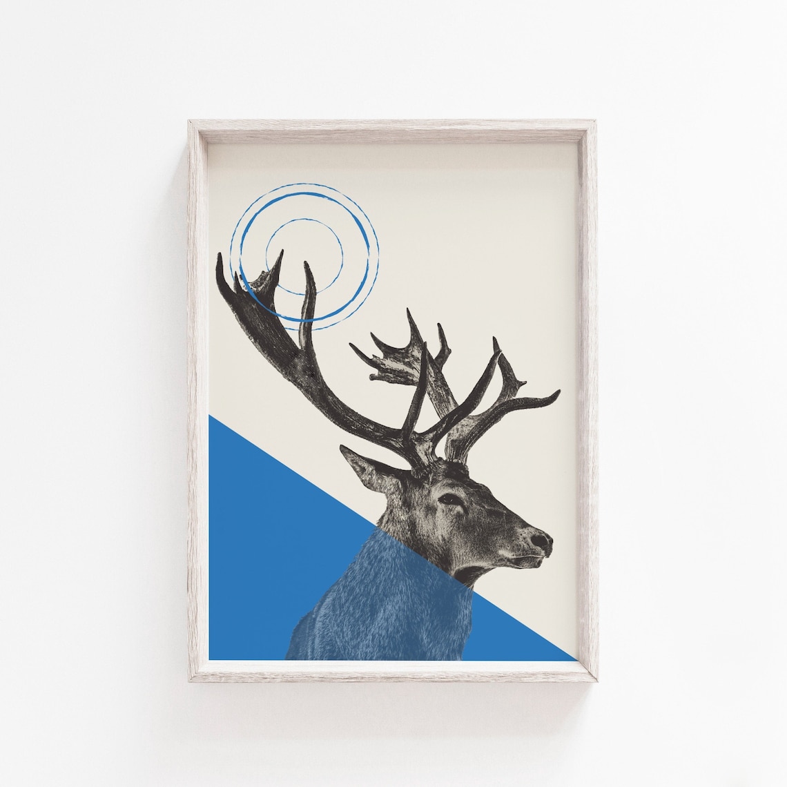 Stag Print Stag Art Modern Art Print Scandinavian Print | Etsy UK