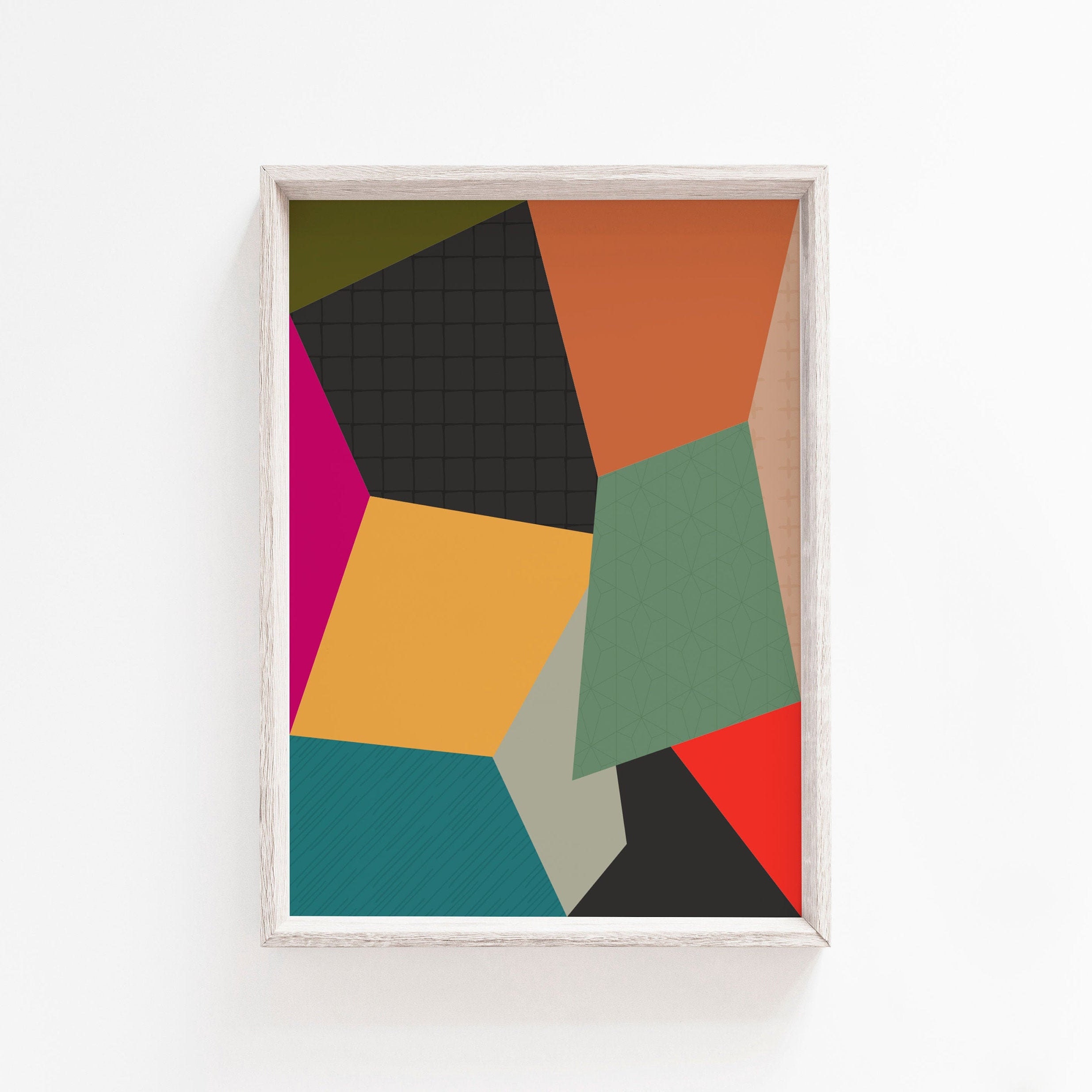 Wall Art Geometric Print Wall Art Print Abstract Print | Etsy