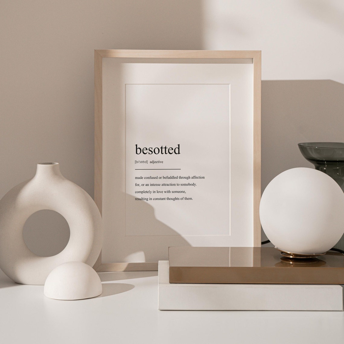 Besotted Definition Print Quote Print Definition Art | Etsy